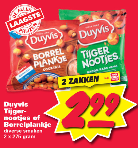 Duyvis borrelnootjes folder aanbieding bij Nettorama - details