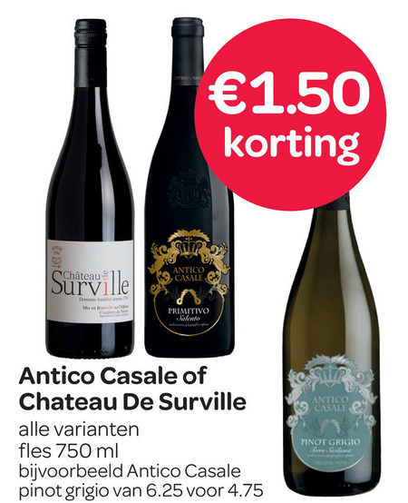 witte wijn, rode wijn folder aanbieding bij Spar - details