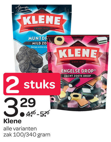 Klene drop folder aanbieding bij Spar - details