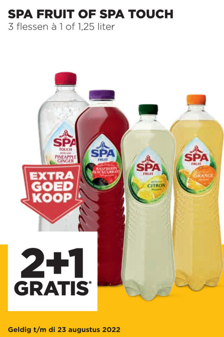 Spa en Fruit fruitdrank folder aanbieding bij Jumbo - details