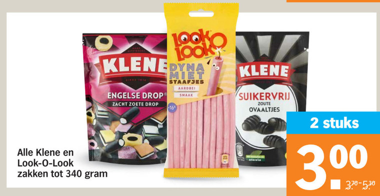 Look-o-Look snoep, drop folder aanbieding bij Albert Heijn - details