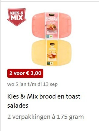 salade folder aanbieding bij Jumbo - details