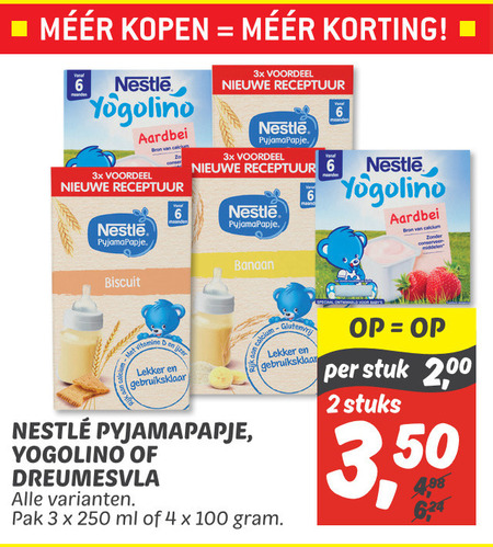 Nestle babyvoeding folder aanbieding bij Dekamarkt - details