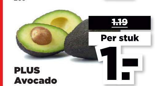 avocado folder aanbieding bij Plus - details