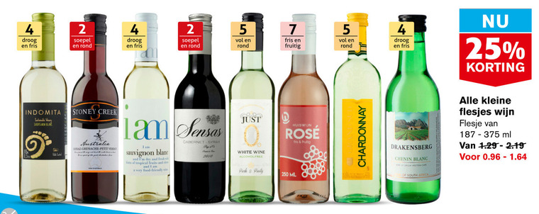 witte wijn, rode wijn folder aanbieding bij Hoogvliet - details