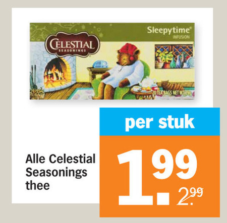 Celestial thee folder aanbieding bij Albert Heijn - details