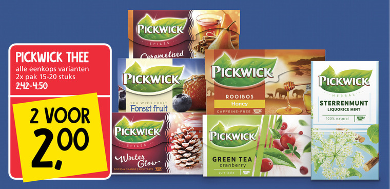 Pickwick thee folder aanbieding bij Jan Linders - details