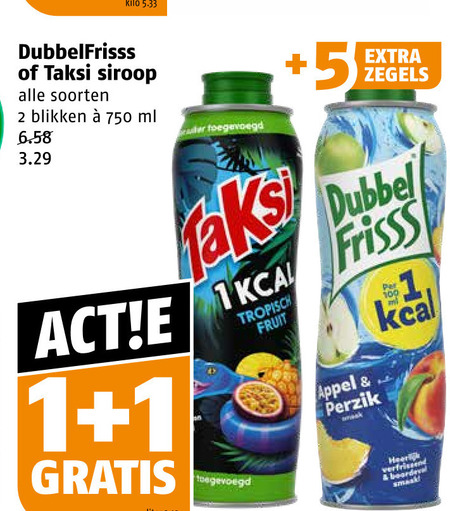 Taksi limonadesiroop folder aanbieding bij Poiesz - details