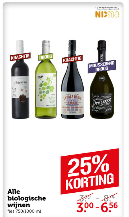 witte wijn, rose folder aanbieding bij Coop - details