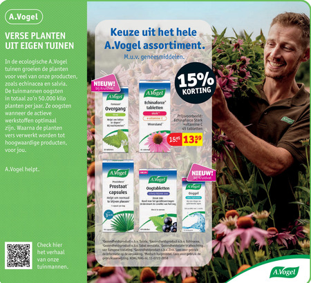A Vogel voedingssupplement folder aanbieding bij Kruidvat - details