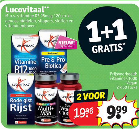 Lucovitaal voedingssupplement, vitamine folder aanbieding bij Kruidvat ...