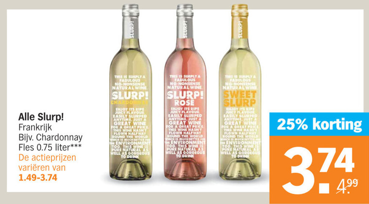 rode wijn, rose folder aanbieding bij Albert Heijn - details