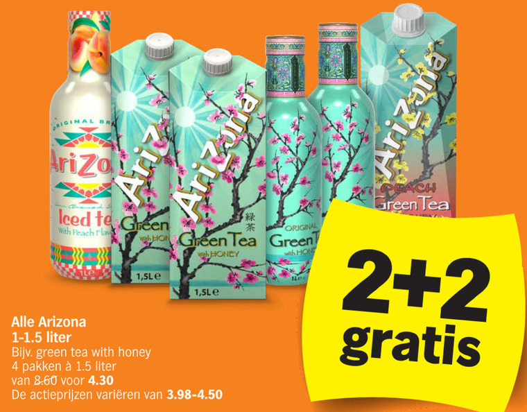Arizona ice tea folder aanbieding bij Albert Heijn - details
