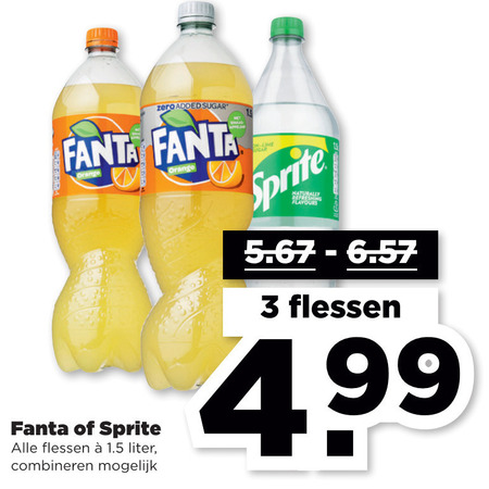 Fanta frisdrank folder aanbieding bij Plus - details