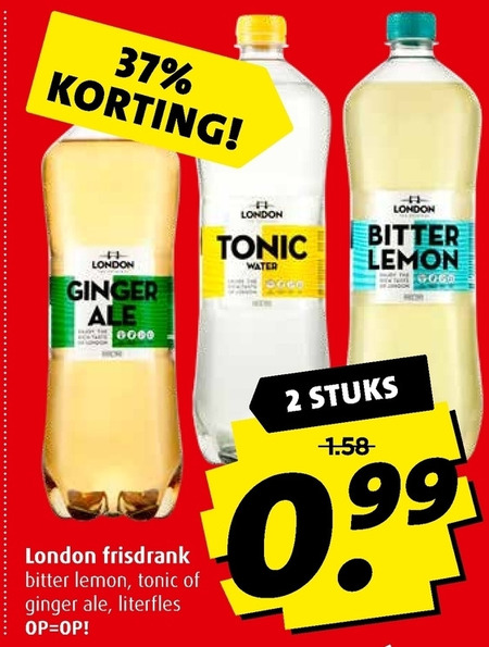 London frisdrank folder aanbieding bij Boni - details