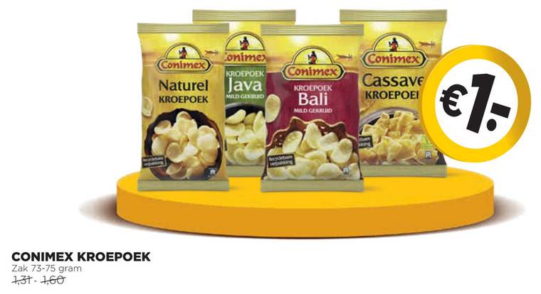 Conimex kroepoek folder aanbieding bij Jumbo - details