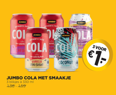 Jumbo Huismerk cola folder aanbieding bij Jumbo - details