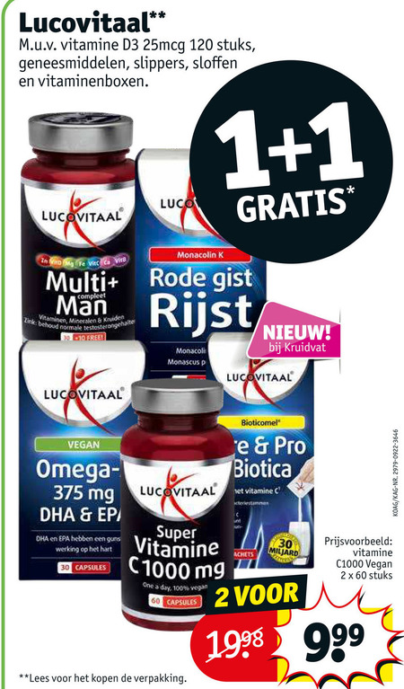 Lucovitaal voedingssupplement folder aanbieding bij Kruidvat - details