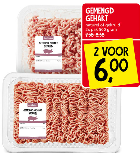 gemengd gehakt folder aanbieding bij Jan Linders - details