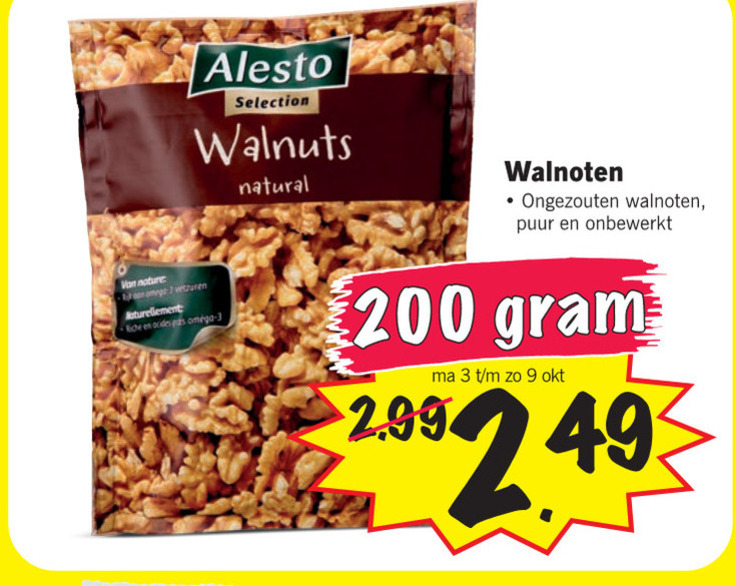 Alesto walnoten folder aanbieding bij Lidl - details