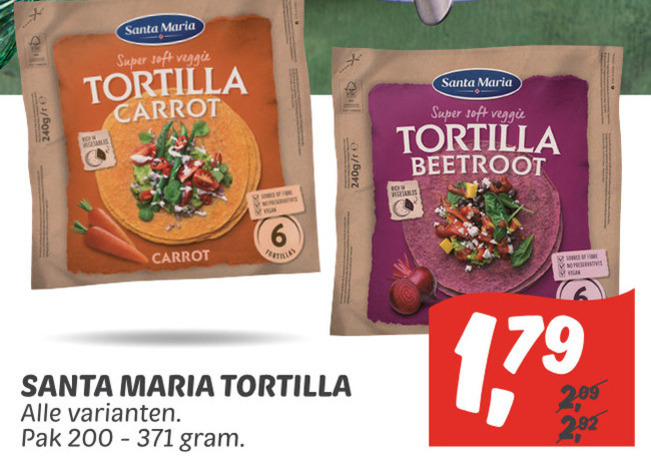 Santa Maria tortilla folder aanbieding bij Dekamarkt - details