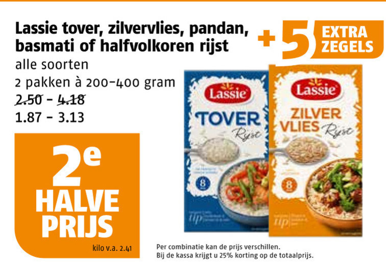 Lassie rijst folder aanbieding bij Poiesz - details