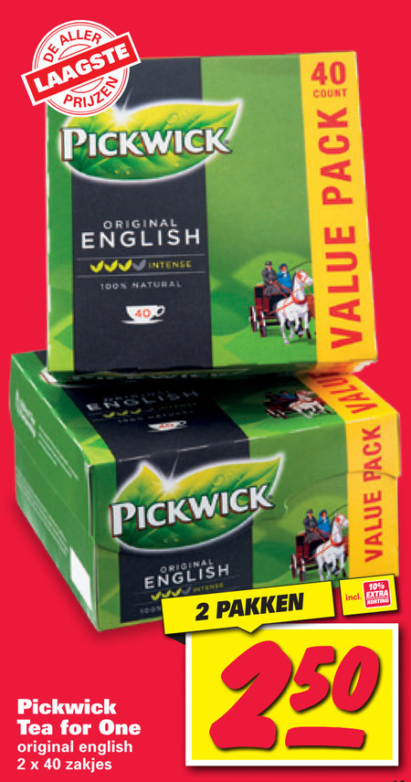 Pickwick thee folder aanbieding bij Nettorama - details