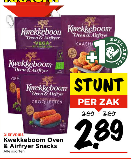 Kwekkeboom bitterballen, kroket folder aanbieding bij Vomar - details