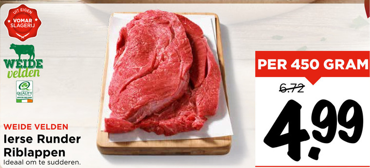 runderriblap folder aanbieding bij Vomar - details