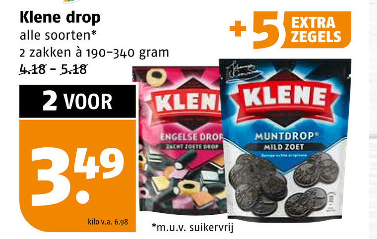 Klene drop folder aanbieding bij Poiesz - details