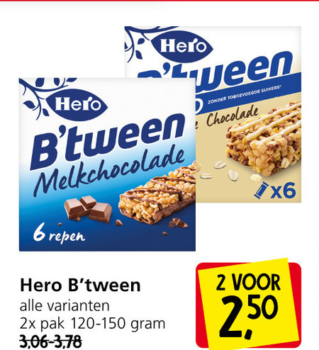 Hero mueslireep folder aanbieding bij Jan Linders - details