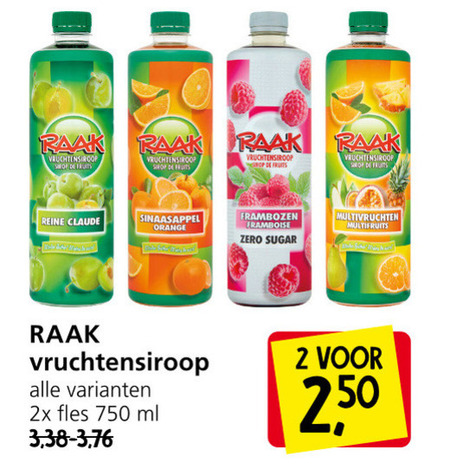 Raak limonadesiroop folder aanbieding bij Jan Linders - details
