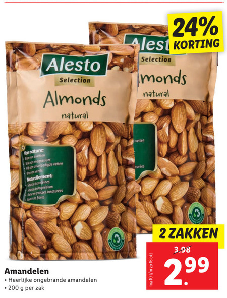 Alesto amandelen folder aanbieding bij Lidl - details