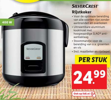 SilverCrest rijstkoker folder aanbieding bij Lidl - details