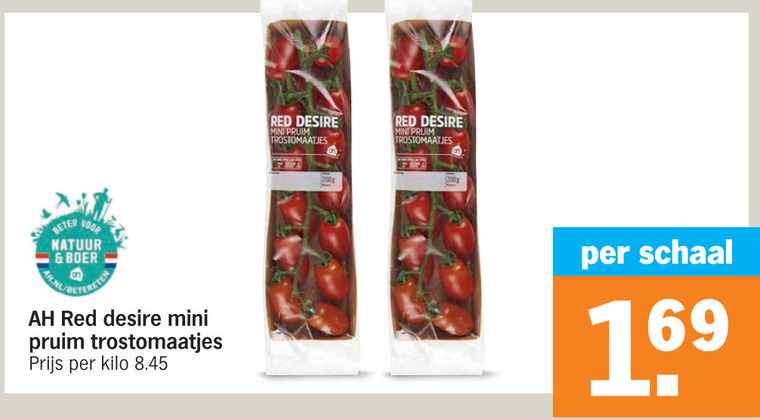 cherry tomaten folder aanbieding bij Albert Heijn - details