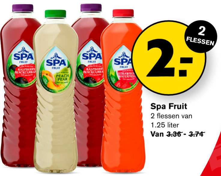 Spa en Fruit fruitdrank folder aanbieding bij Hoogvliet - details