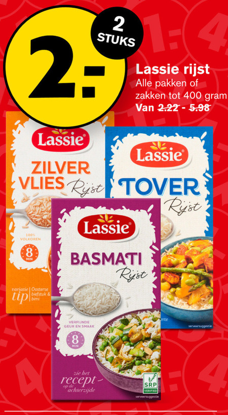 Lassie rijst folder aanbieding bij Hoogvliet - details