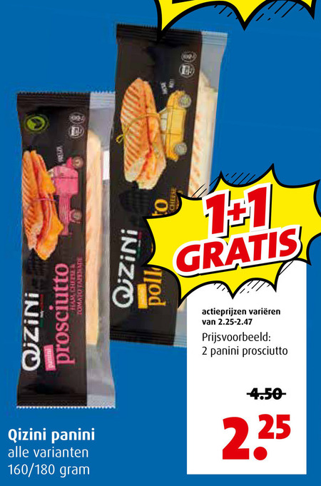 Qizini panini folder aanbieding bij Boni - details