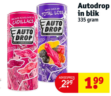 Autodrop snoep folder aanbieding bij Kruidvat - details