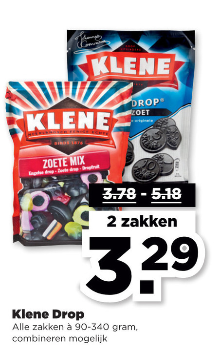 Klene drop folder aanbieding bij Plus - details