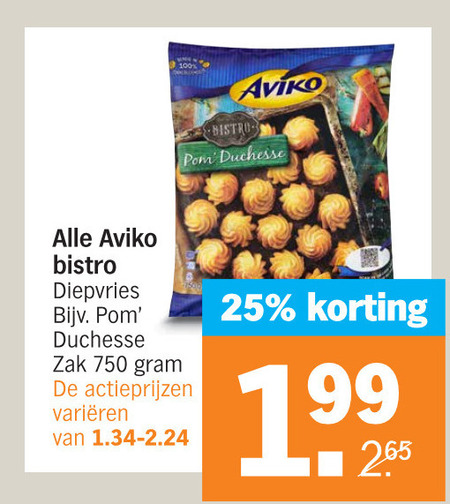 Aviko aardappelproduct folder aanbieding bij Albert Heijn - details