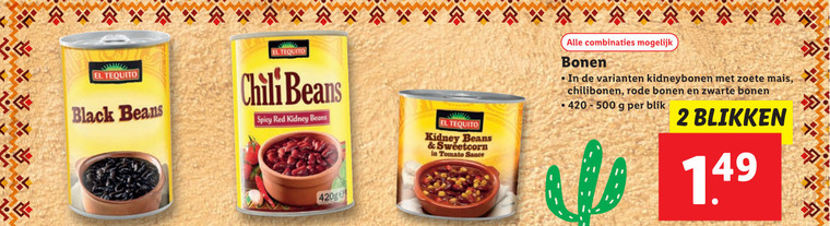 kidneybonen, chilibonen folder aanbieding bij Lidl - details