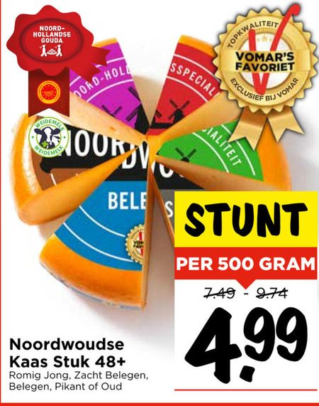 Noordwoudse kaas folder aanbieding bij Vomar - details