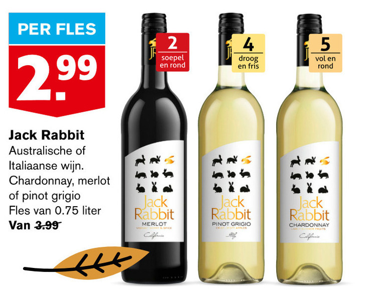 witte wijn, rode wijn folder aanbieding bij Hoogvliet - details