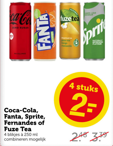 Fernandes cola, frisdrank folder aanbieding bij Coop - details