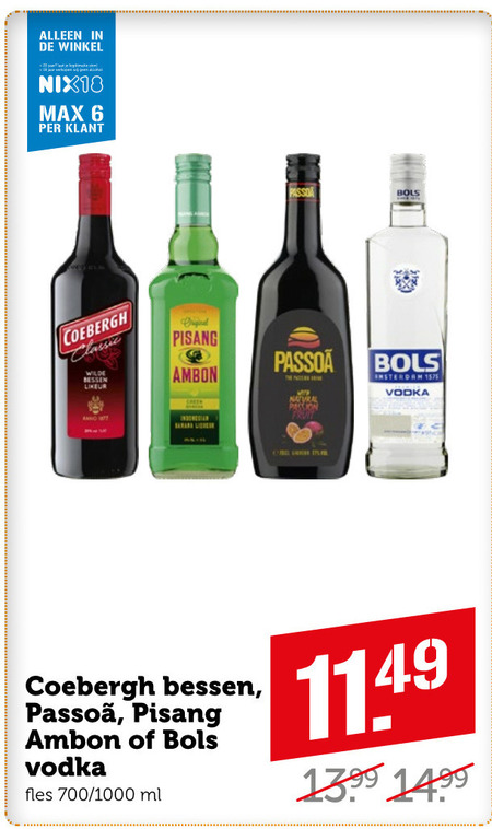 likeur, bessenjenever folder aanbieding bij Coop - details