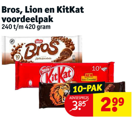 Bros chocoladereep folder aanbieding bij Kruidvat - details