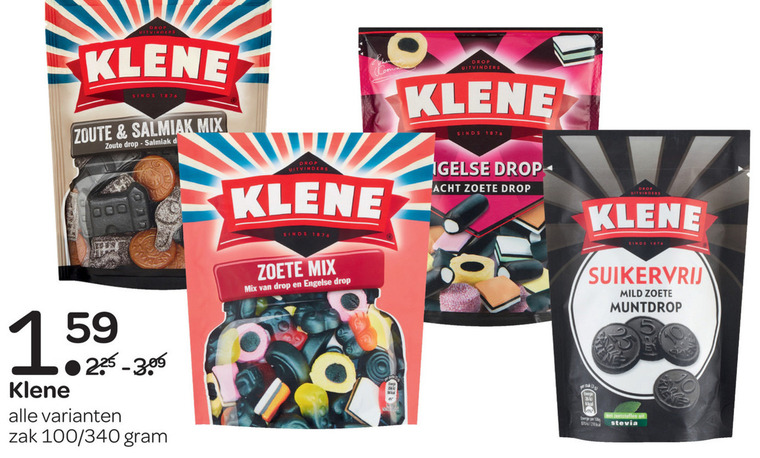 Klene drop folder aanbieding bij Spar - details