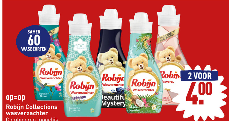 Robijn wasverzachter folder aanbieding bij Aldi - details