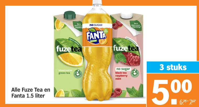 Fuze Tea frisdrank, ice tea folder aanbieding bij Albert Heijn - details